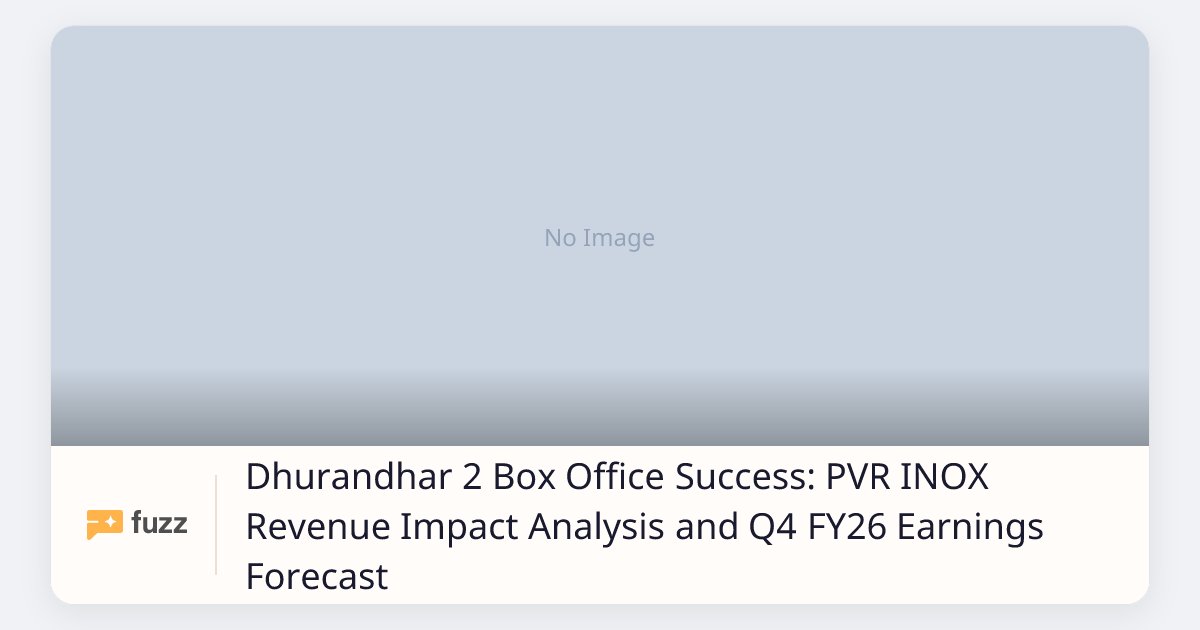 Dhurandhar 2 Box Office Success: PVR INOX Revenue Impact Analysis and ...